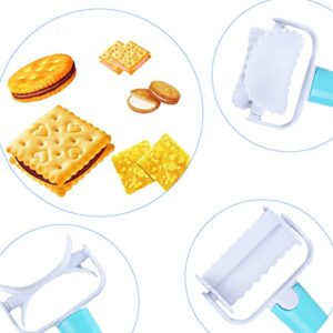 UPKOCH Pie 2pcs Rolling Cookie Cutters Rolling Pastry Cutter Rolling Crimped Cutter Circle Dumpling Round Biscuit Cutting Biscuit Cutter