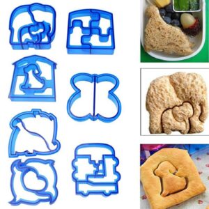 Bluelans Sandwich Cutter for Kids, Sandwich Shape Bread Cutter, DIY Sandwich Cutters Mold, Uncrustables Sandwich Bread Pancake Maker Cookie Cutter for Kids Children Boys Girls Lunchbox Bento Box Butt