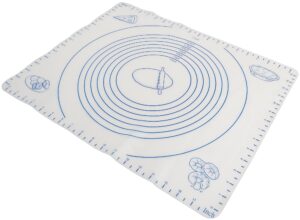 norpro silicone pastry mat with measures, as shown