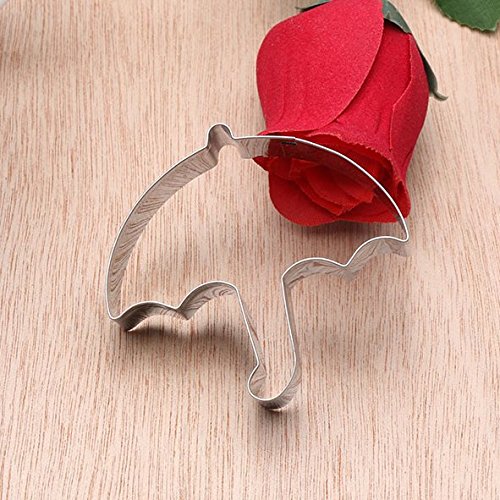 WOTOY Umbrella Biscuit Cookie Cutter - Stainless Steel