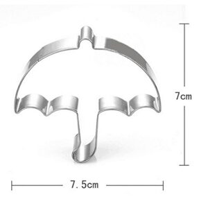 WOTOY Umbrella Biscuit Cookie Cutter - Stainless Steel