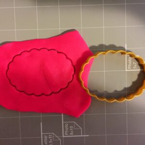 Scalloped oval Cookie Cutter (4 inches)