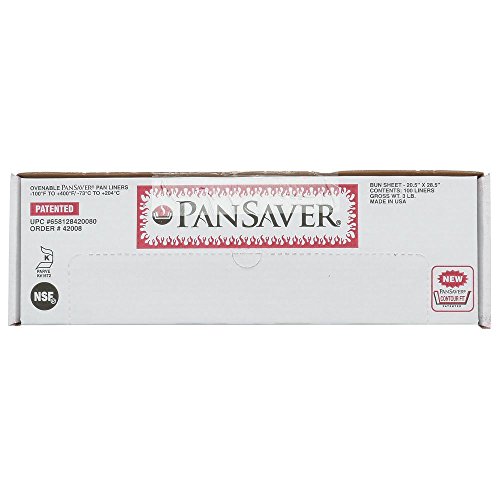 PanSaver Monolyn Sheet Pan Liner Full Size Clear - 26"L x 18"W 100 Per Case