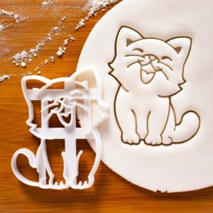 Happy Cat cookie cutter, 1 piece - Bakerlogy