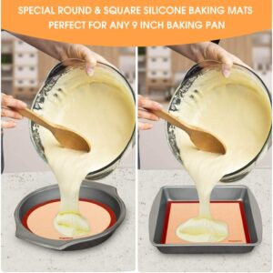 Silicone Baking Mat Set, Easy Clean and No stick Food Grade Resuable Baking mats.