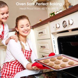 Silicone Baking Mat Set, Easy Clean and No stick Food Grade Resuable Baking mats.