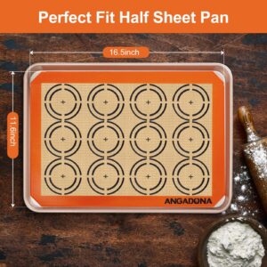 Silicone Baking Mat Set, Easy Clean and No stick Food Grade Resuable Baking mats.