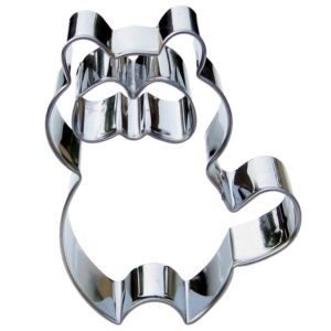 sweet cookie crumbs raccoon cookie cutter- stainless steel