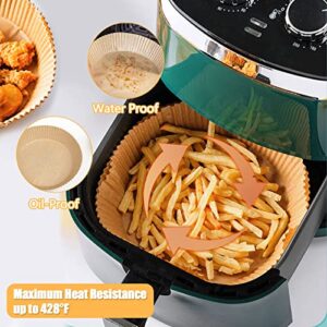 50pcs Air Fryer Disposable,Food Grade Parchment Paper, Water-proof, Oil-proof, Non-stick Disposable Paper Liners, Perfect for Air Fryer, Oven and Microwave