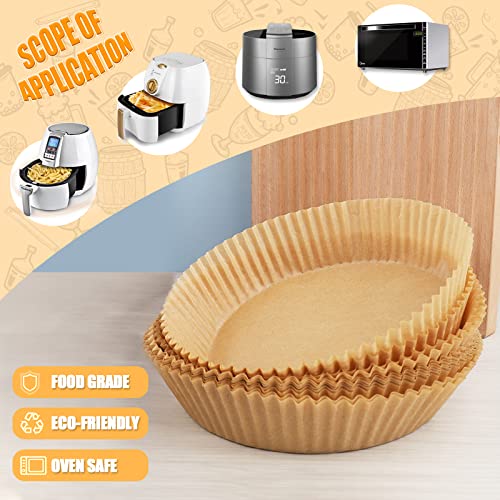 50pcs Air Fryer Disposable,Food Grade Parchment Paper, Water-proof, Oil-proof, Non-stick Disposable Paper Liners, Perfect for Air Fryer, Oven and Microwave