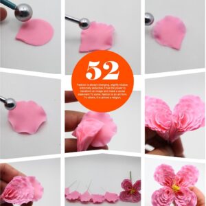 7pcs Rose Petal Cutter Set Gum Paste Fondant Cake Cutters Decorating Tools