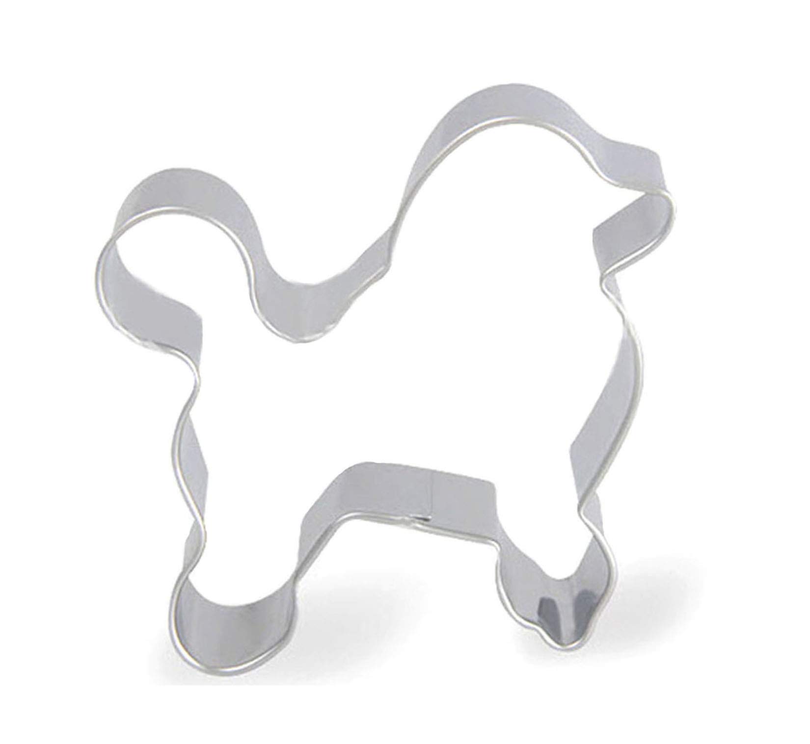 WJSYSHOP Poodle Small Dog Shape Cookie Cutter