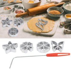 Fdit 4pcs Kitchen Cake Printing Pastry Cake Printing Pastry Biscuit Dessert Maker Waffle Model Set Baking Accessories Best Biscuit Lovers