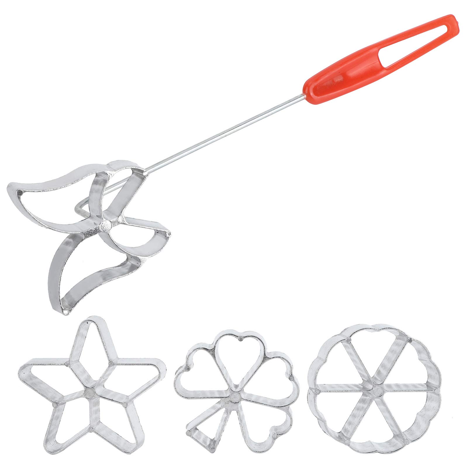 Fdit 4pcs Kitchen Cake Printing Pastry Cake Printing Pastry Biscuit Dessert Maker Waffle Model Set Baking Accessories Best Biscuit Lovers