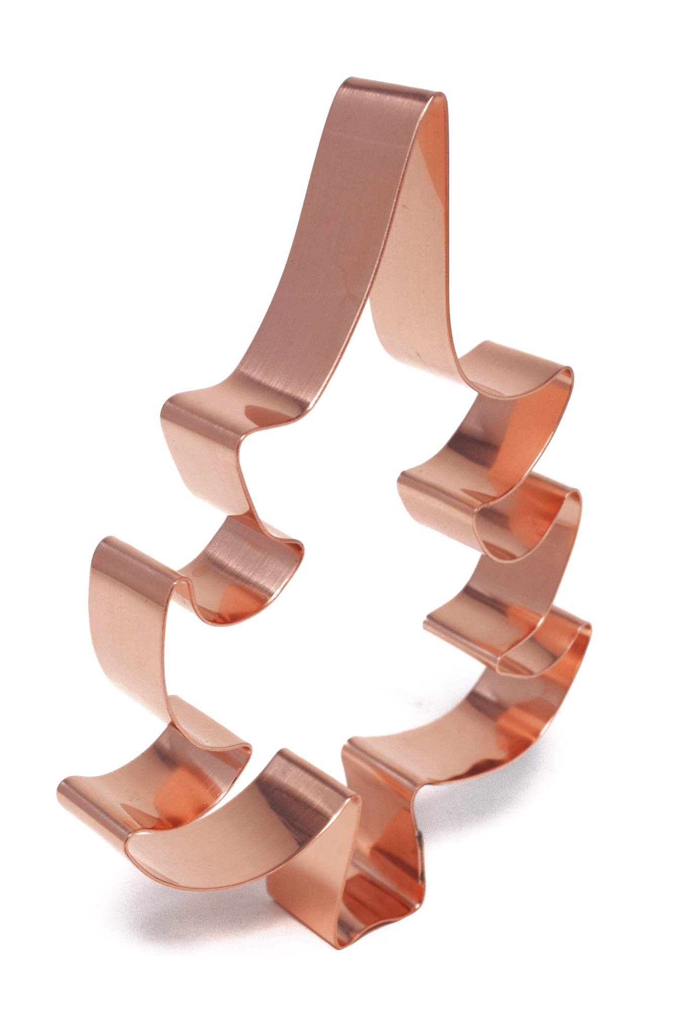 Whimsical Christmas Tree Copper Cookie Cutter