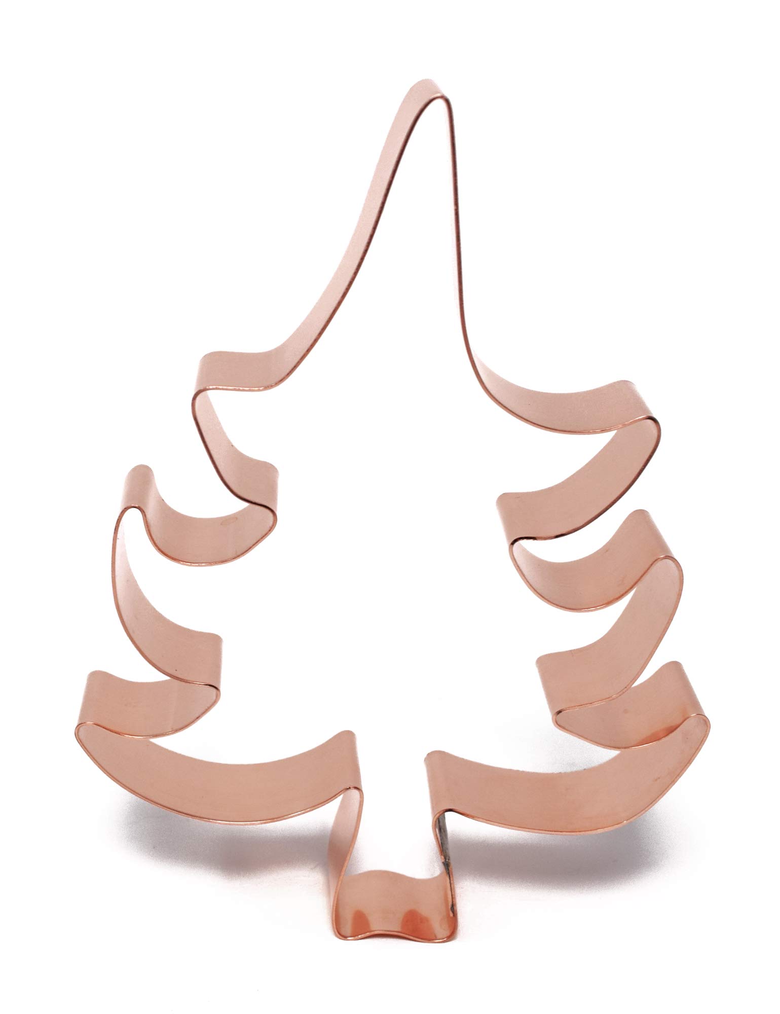 Whimsical Christmas Tree Copper Cookie Cutter