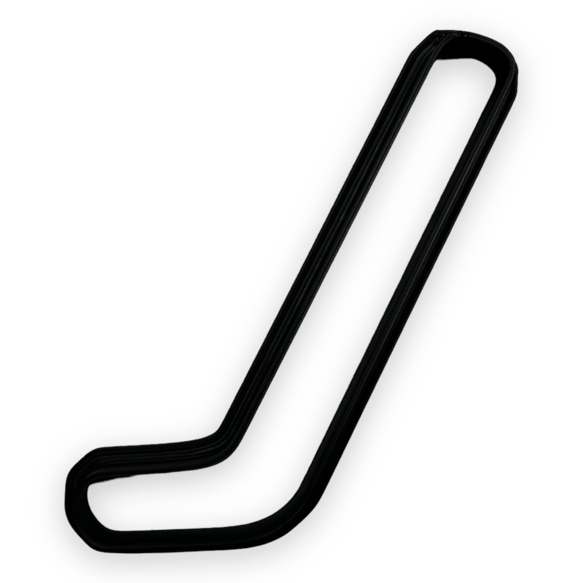 Hockey Stick Cookie Cutter with Easy to Push Design (4 inch)