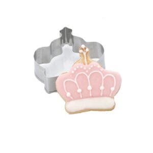 Mini Cookie Cutter 4 Pcs/Set Crown King Queen Prince Princess Shapes Stainless Steel Cookie Cutter Fondant Cutter-Tiny£¨2.5-3.6¡±£