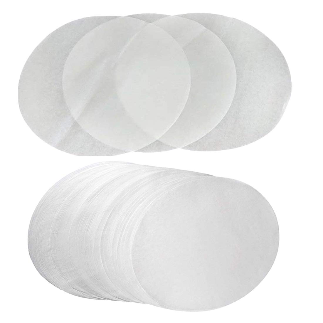 (Set of 100) Non-Stick Round Parchment Paper 8 Inch Diameter, Baking Paper Liners for Round Cake Pans Circle Cookies Cheesecake