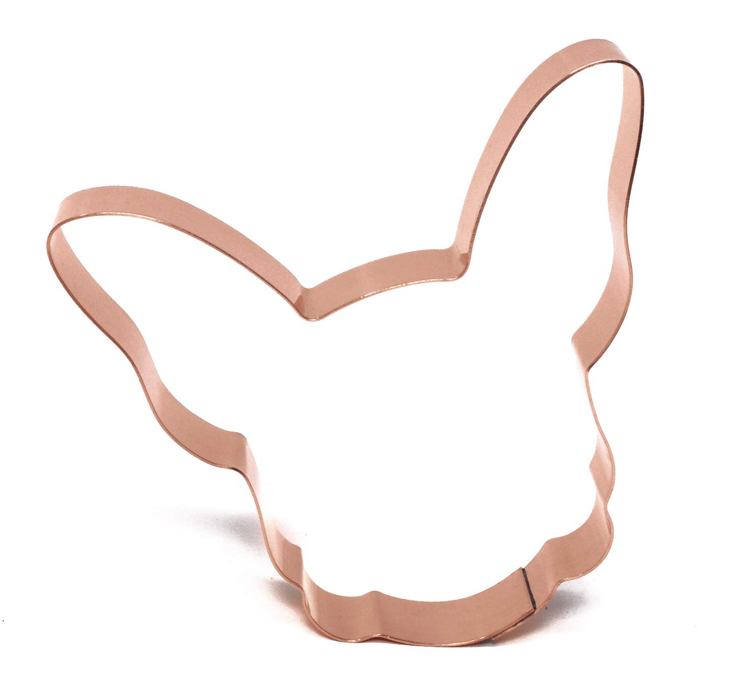 French Bulldog Face Dog Cookie Cutter 4.5 X 4.5 inches - Handcrafted Copper Cookie Cuter by The Fussy Pup