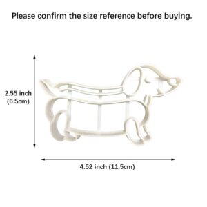 Dachshund Cookie Cutter, Cute Hot Dog Shape Mold Cutter