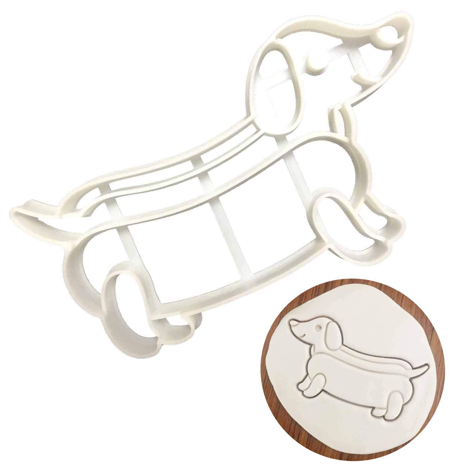 Dachshund Cookie Cutter, Cute Hot Dog Shape Mold Cutter