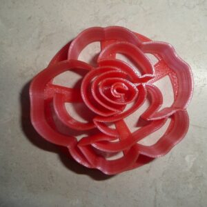 ROSE FLOWER SET OF 2 SIZES CONCHA COOKIE CUTTERS MEXICAN SWEET BREAD STAMPS MADE IN USA PR1760