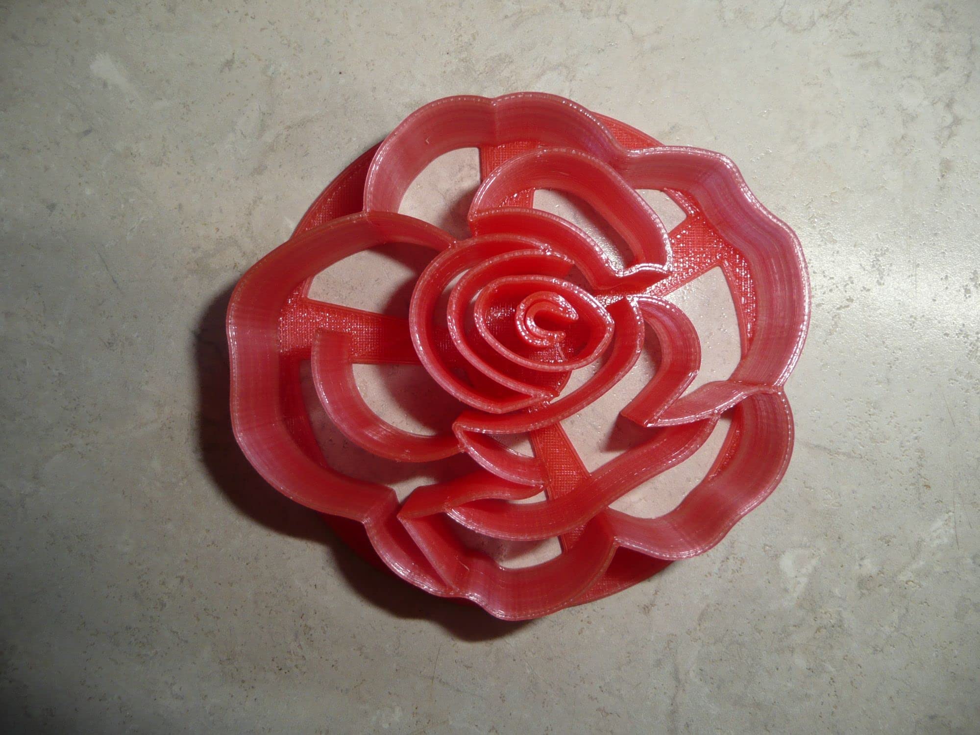 ROSE FLOWER SET OF 2 SIZES CONCHA COOKIE CUTTERS MEXICAN SWEET BREAD STAMPS MADE IN USA PR1760