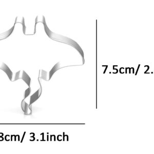 WJSYSHOP Manta Ray Mobula Fish Shape Cookie Cutter