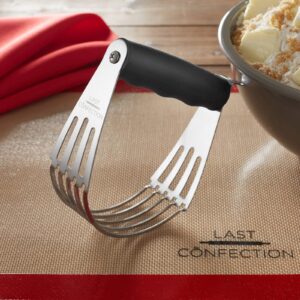 Last Confection Pastry Blender Dough Cutter - Soft Grip Handle & Stainless Steel Blades - Professional Flour Mixer for Pasta, Pie Crust and Cake