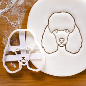 Set of 2 Poodle cookie cutters (Designs: Poodle Silhouette and Poodle Face), 2 pieces - Bakerlogy