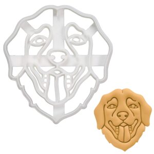 labrador retriever face cookie cutter, 1 piece - bakerlogy