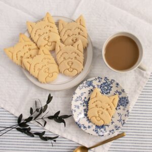 Set of 2 West Highland White Terrier cookie cutters (Design: Face and Silhouette), 2 pieces - Bakerlogy