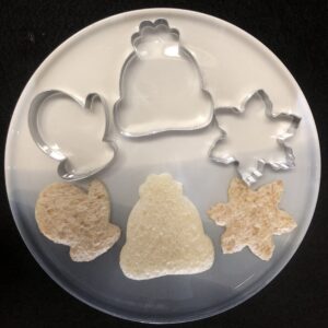 LUBTOSMN New Winter Christmas Cookie Cutter Set-5 Piece-Ugly Sweater, Hat, Mitten, Snowflake, Coffee Mug Cookie Fondant Biscui Cutters for Ugly Vintage Christmas Thanksgiving