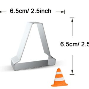 WJSYSHOP Traffic Road Cone Shape Cookie Cutter