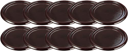 Fukui Craft 90040246 Round Brush Buckwheat Plate, Storage (10 Pieces)