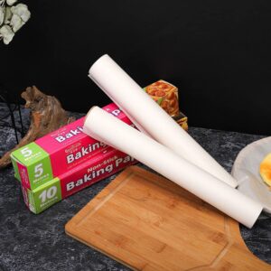 Hemoton 1 Roll Baking Paper Parchment Liner Oven Paper Toast Paper Grill Pan Paper Air Fryer Papers Precut Baking Bread Cooking Paper Baking Parchment Cookie Sheet Nonstick Silicone Paper