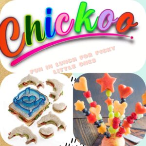 Chickoo 31pcs Sandwich Cutters for Kids Lunch - Turn Vegetables, Fruits, Cheese, Bread, Cakes, Cookies and Uncrustables Into Fun food - DIY add to Bento Box and Lunch Box for Toddlers Boys and Girls.