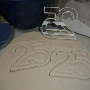 25TH 25 YEAR WEDDING MARRIAGE SILVER ANNIVERSARY LOVE SET OF 4 COOKIE CUTTERS MADE IN USA PR1330