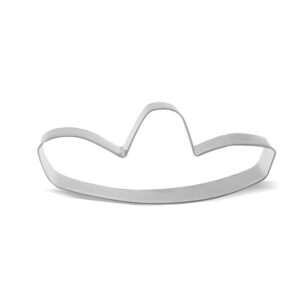 keewah sombrero hat cookie cutter - 4.1 x 1.7 inch - stainless steel