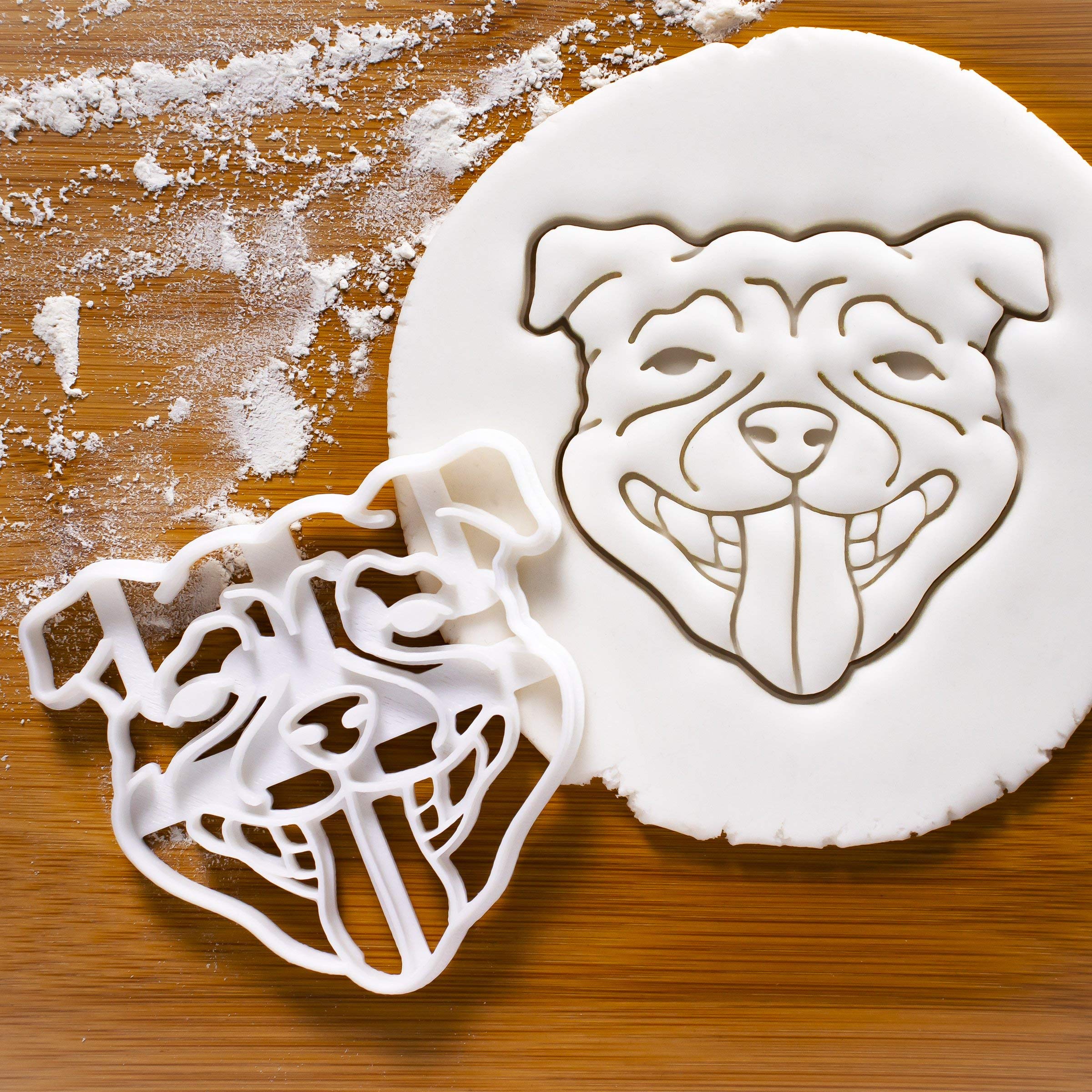 Staffordshire Bull Terrier Face cookie cutter (Staffy), 1 piece - Bakerlogy