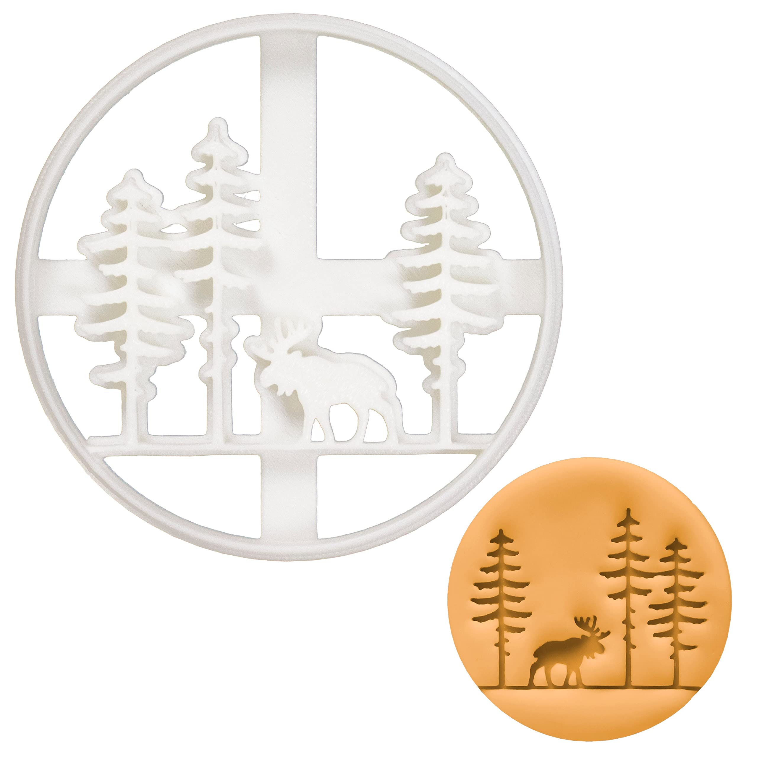 Forest Moose cookie cutter, 1 piece - Bakerlogy