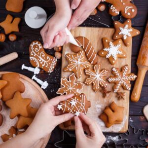 Cookie Cutters Christmas Shapes, 14PCS Christmas Cookie Cutters for Baking, Making Muffins,Biscuits, Sandwiches - Snowflake, Christmas Tree, Reindeer, Gingerbread Boy, Snowman, Angel, Bell, Gloves etc