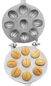 walnut cookie mold (oreshek) maker 9 halves nuts big oreshki russian soviet cookies pastry