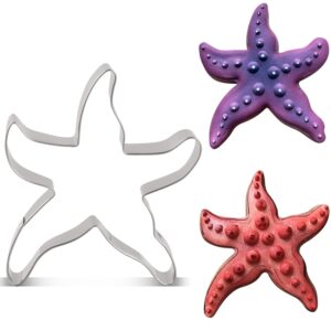 LILIAO Starfish Cookie Cutter - 3.5 x 4.2 inches - Stainless Steel