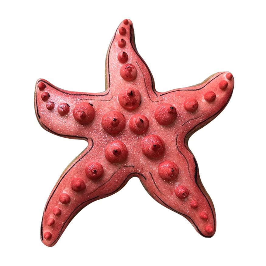 LILIAO Starfish Cookie Cutter - 3.5 x 4.2 inches - Stainless Steel