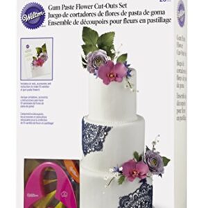 Wilton Gum Paste Outs Piece 28 PC GP Flowers Cut Out Set