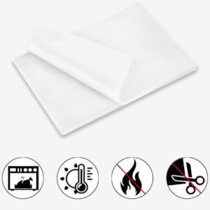 Non-Stick Precut Parchment Paper Sheets,Heating Press Paper 100 Sheet/Pack(6"x 8")