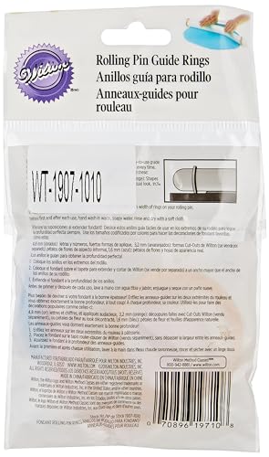 Wilton Fondant 20-Inch Rolling Pin Guide Rings