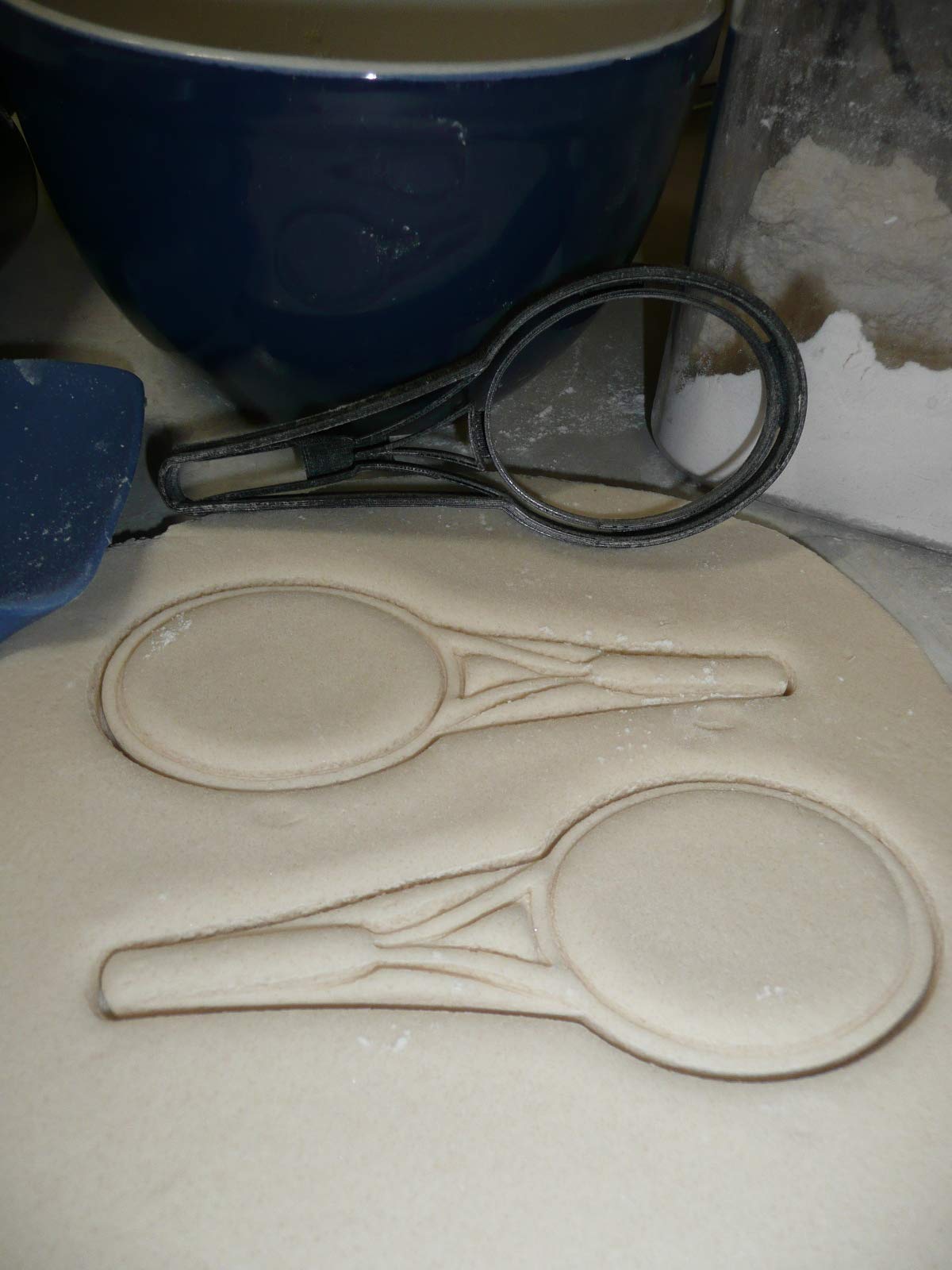 TENNIS BALL RACKET COURT SPORT ATHLETICS SET OF 3 COOKIE CUTTERS MADE IN USA PR1373